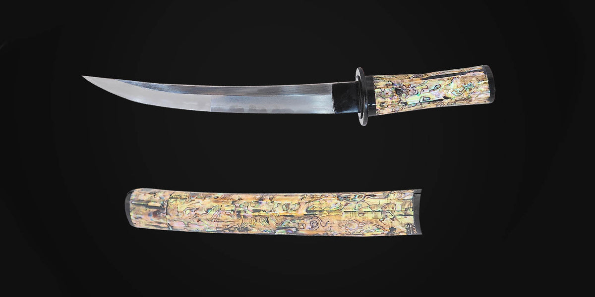 Masterful Craftsmanship: Real Mini Tanto Sword Honsanmai Steel Blade ...