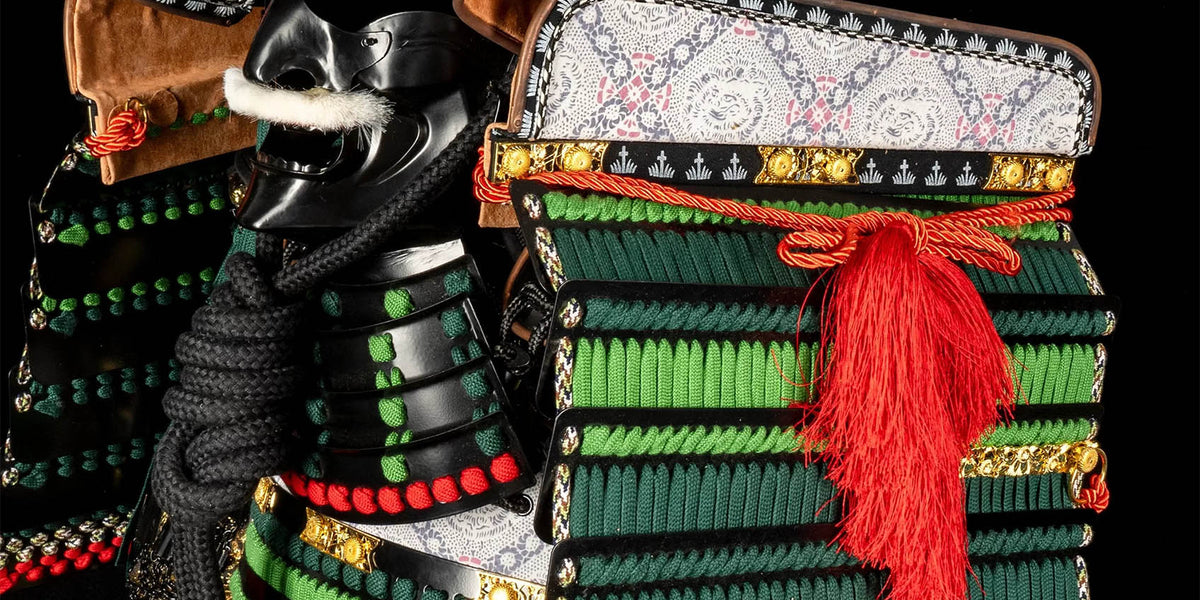 Oda Family Black & Green Samurai Armor: Honoring Nobunaga's Spirit ...