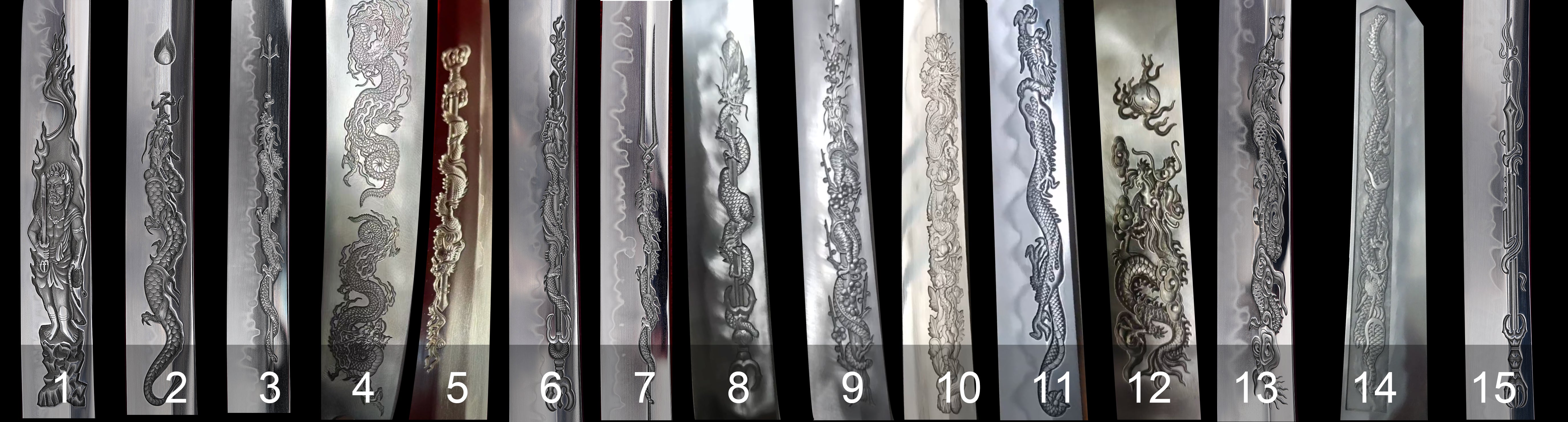 Custom Katana Pattern Design Service - Lacquer Painting & Engraving ...