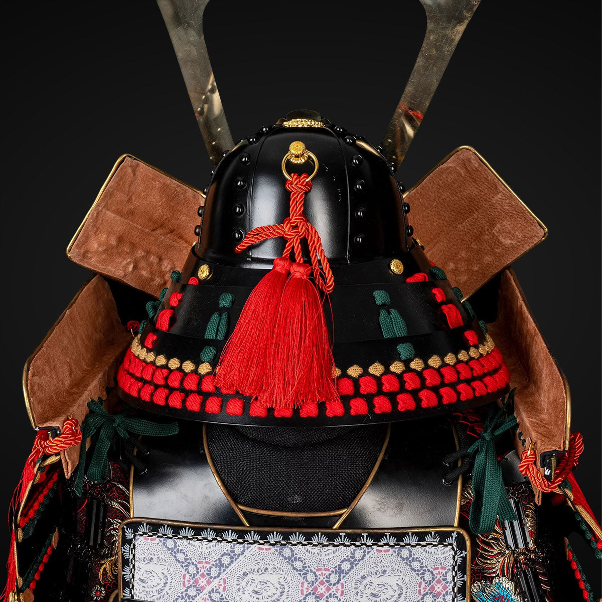 Handmade Oda Clan Red & Black Samurai Armor, Life-Size Yoroi with Helm ...