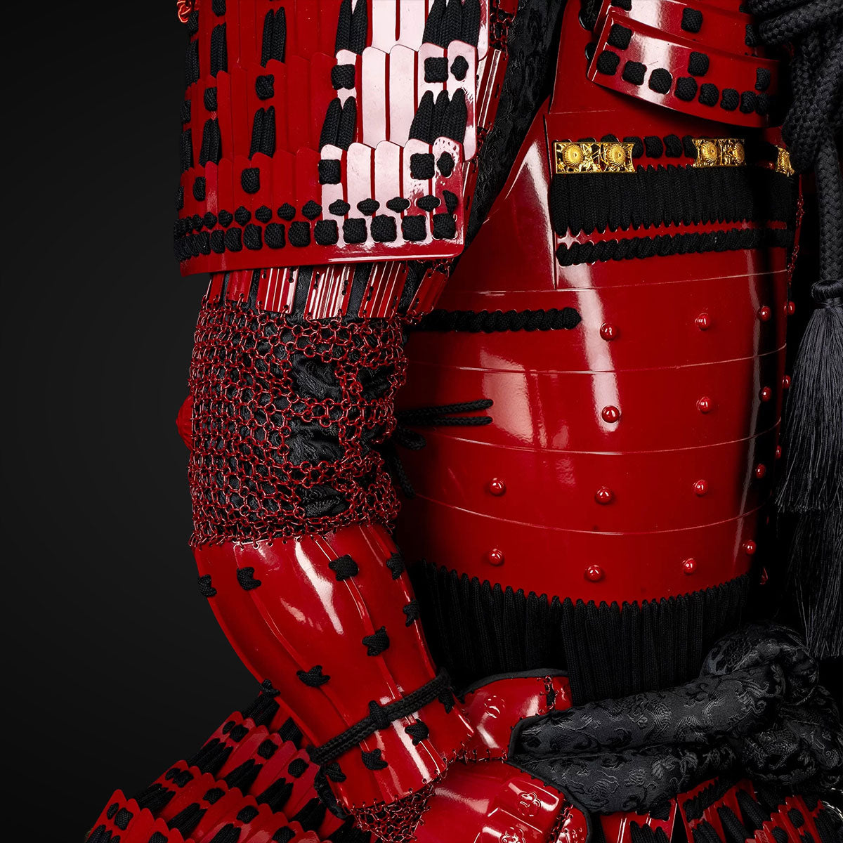 Handmade Red Sanada Nobuyuki Clan Samurai Armor, Life-Size Yoroi ...