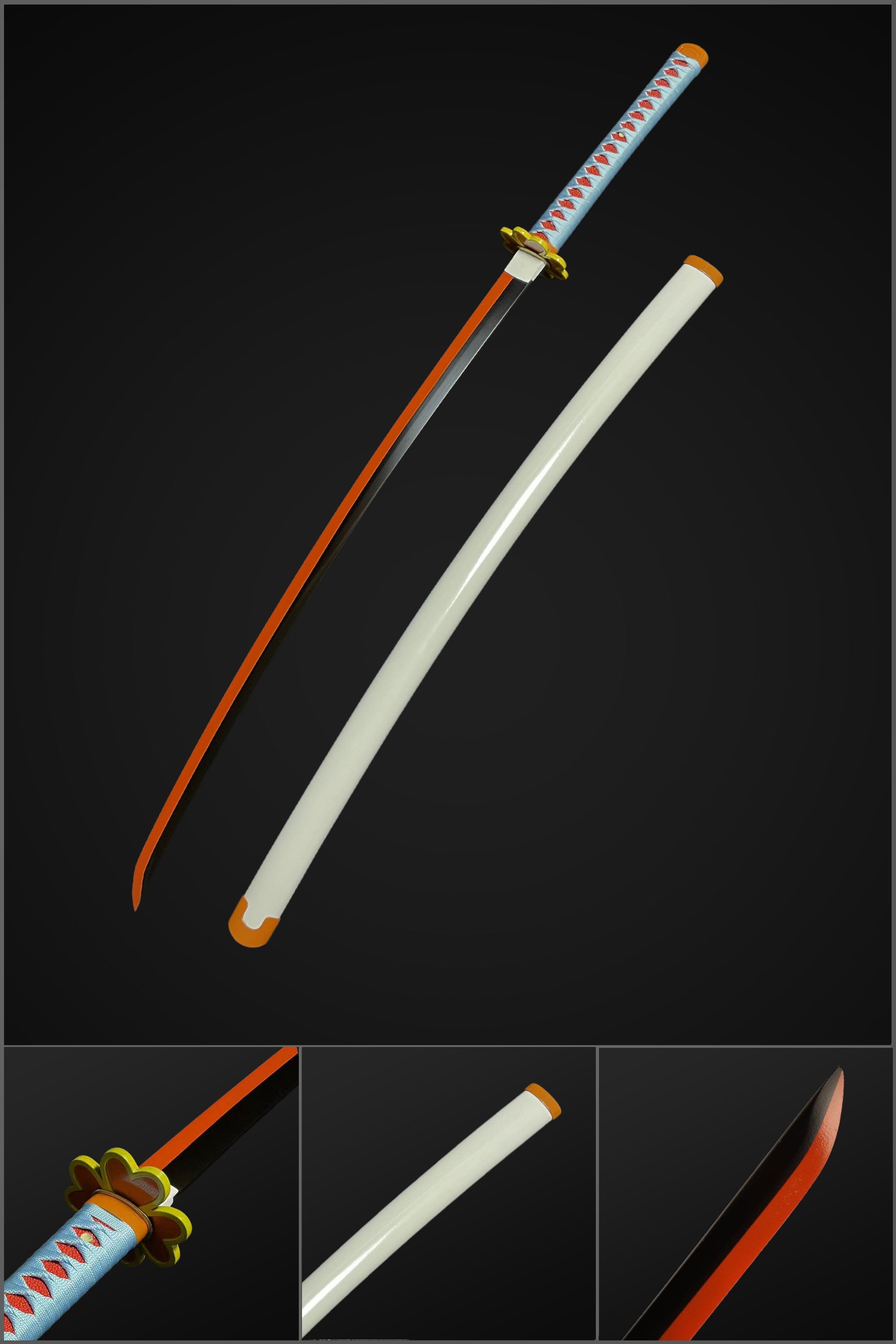 Handmade Demon Slayer Mitsuri sword Kanroji Katana Sword Replica ...