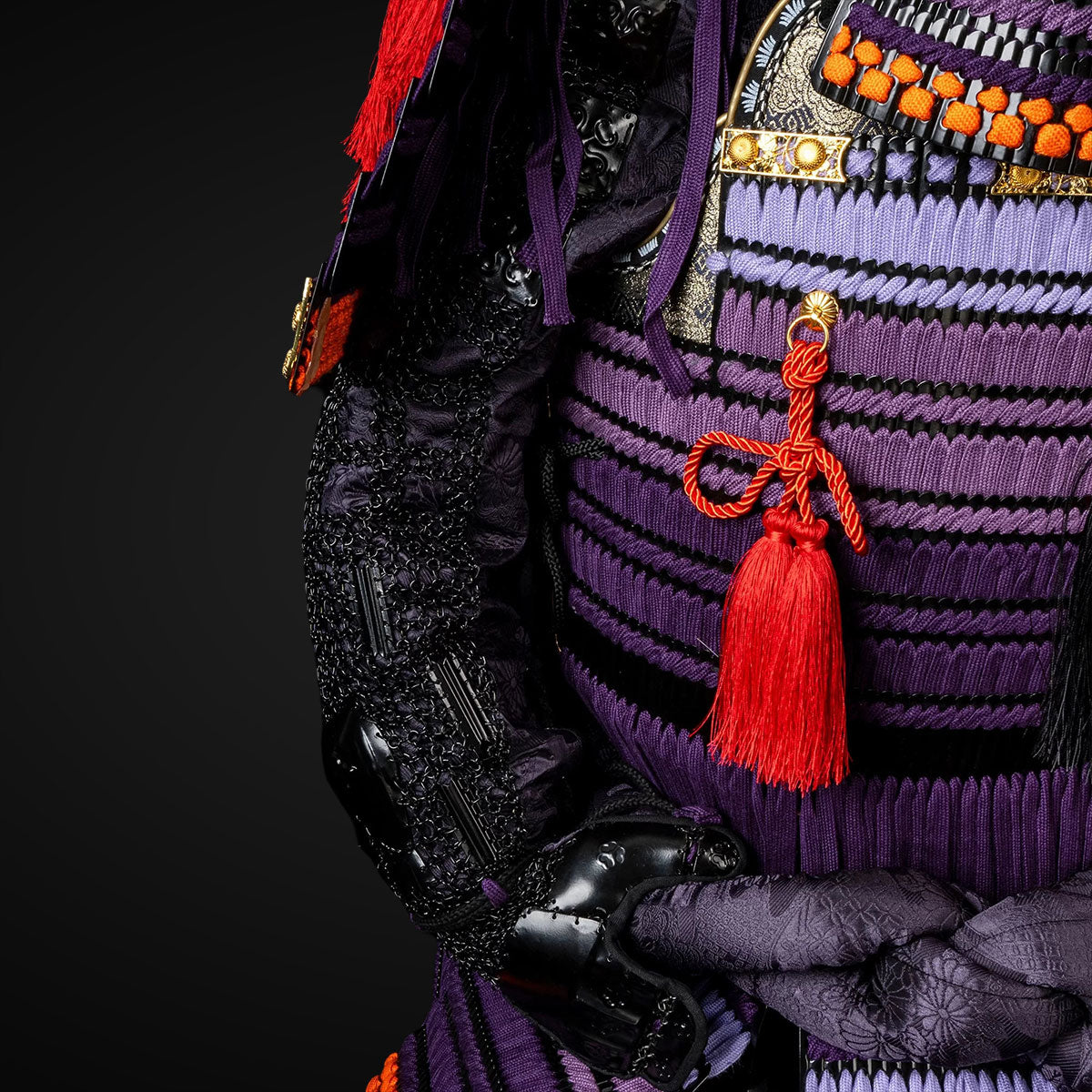 Handmade Oda Clan Kachi Black & Purple Life-Size Yoroi Samurai Armor ...