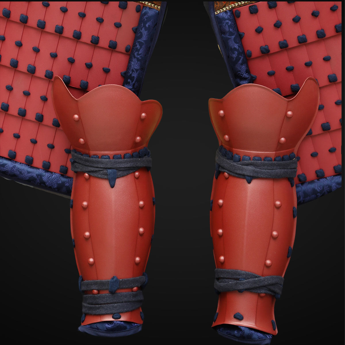 Handmade Tokugawa Clan Black & Blue Samurai Armor with Kuro Kuwagata H ...