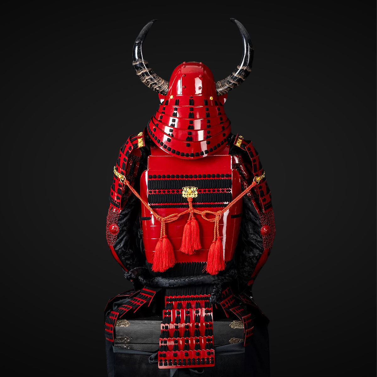 Handmade Life-Size Sanada Nobuyuki Clan Samurai Armor – Red Yoroi ...