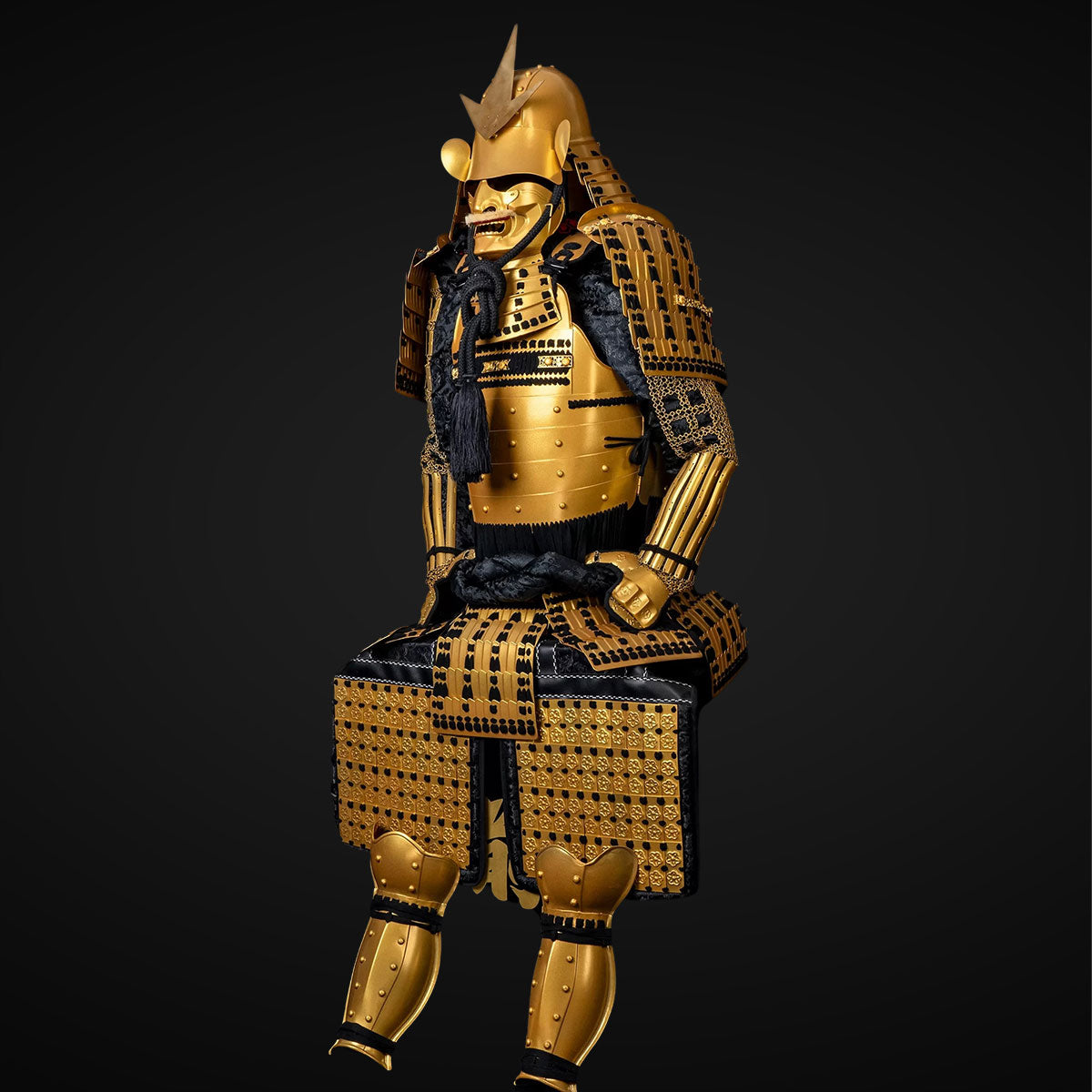 Handmade Life Sized Golden Japanese Samurai Armor Yoroi and Custom Fit ...