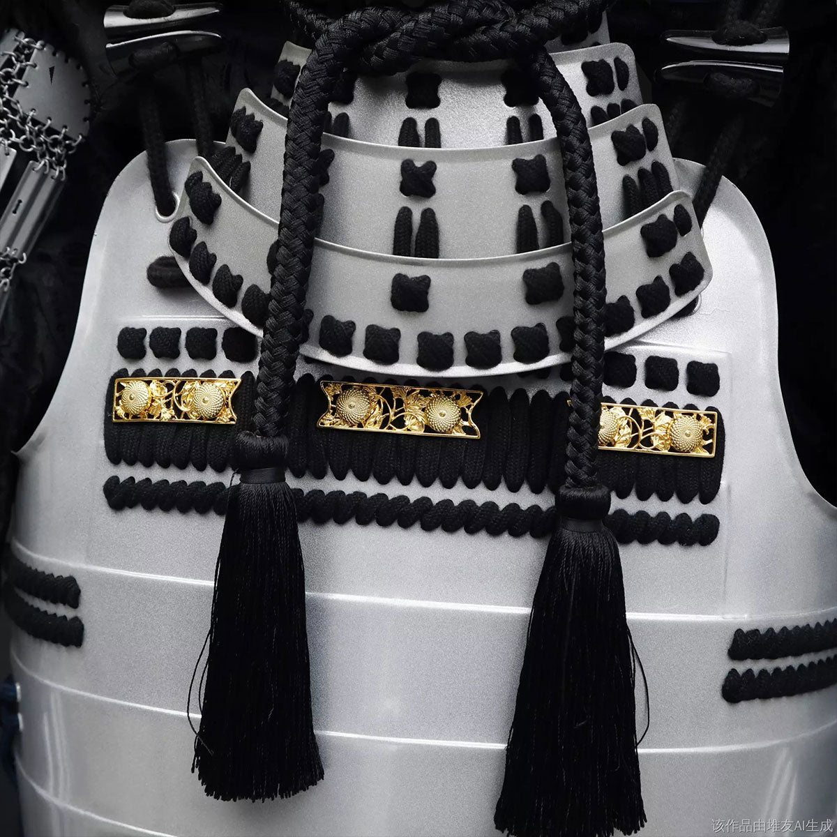 Handmade Life Size Yoroi,Silver Japanese Samurai Armor with Helmet ...
