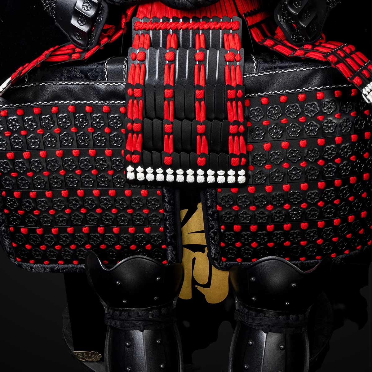 Handmade Black and Red Japanese Samurai Armor Set - Life-Size Yoroi ...
