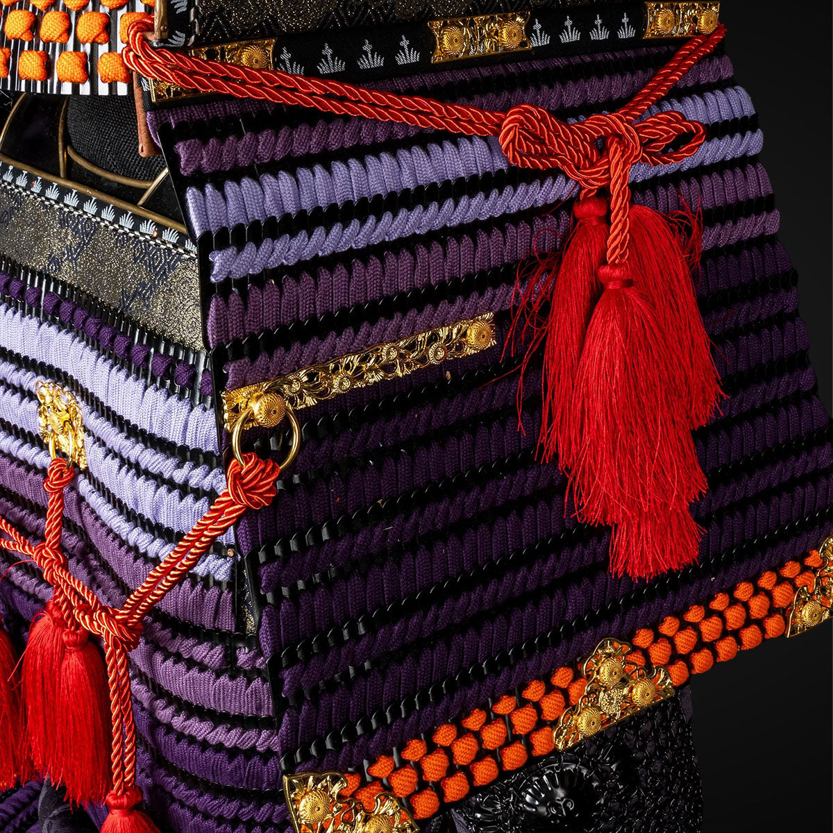 Handmade Oda Clan Kachi Black & Purple Life-Size Yoroi Samurai Armor ...