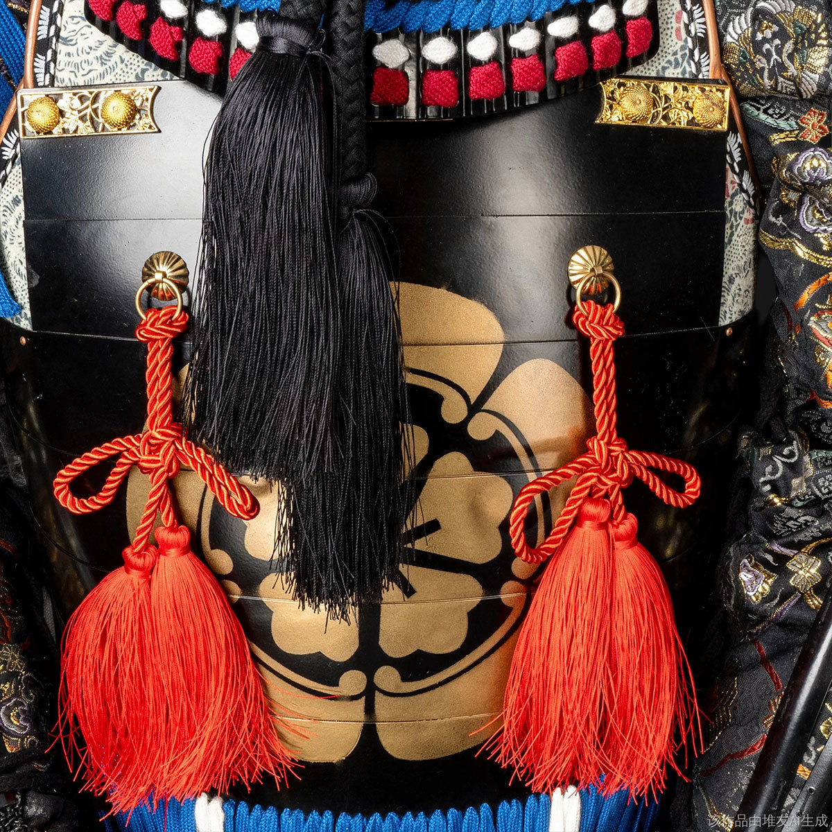 Handmade Life-Size Oda Clan Samurai Armor – Kachi Blue & Black Yoroi ...