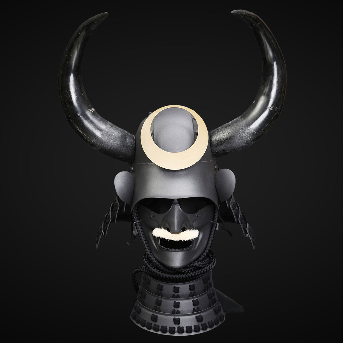 Handmade Black Samurai Armor with Bull Antlers Life Size Yoroi,Japanes ...
