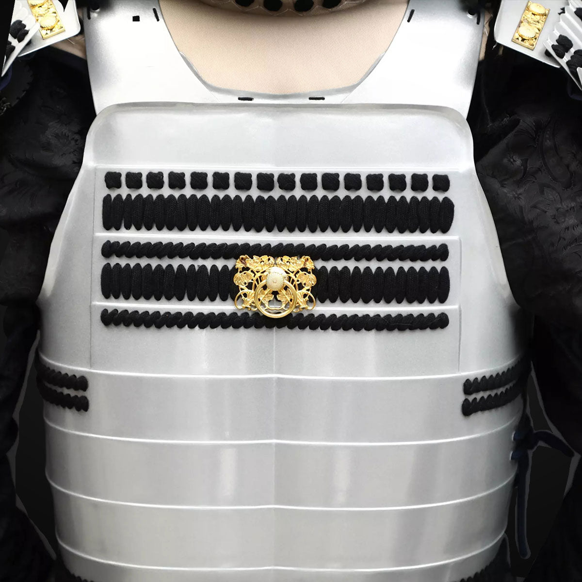 Handmade Life Size Yoroi,Silver Japanese Samurai Armor with Helmet ...