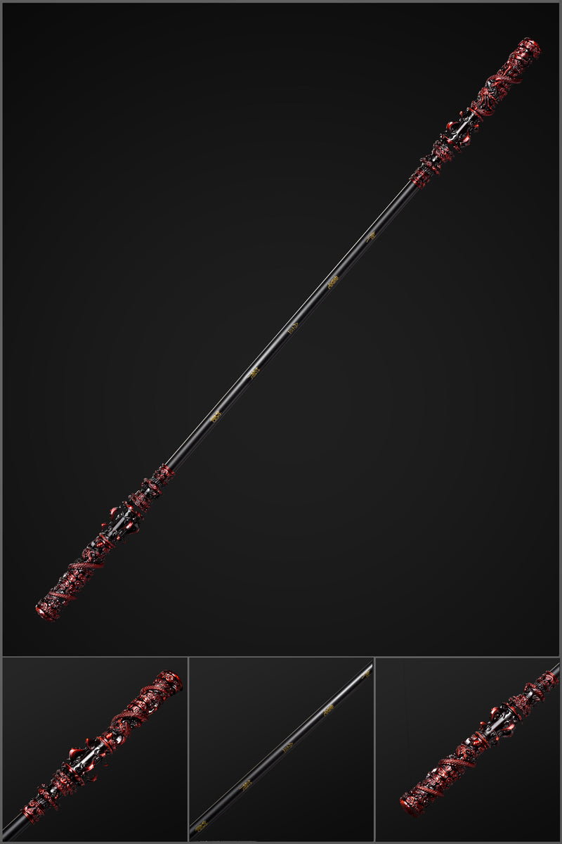 Black Myth Wukong black red Alloy Ruyi Jingu Bang Staff Replica – 180cm ...