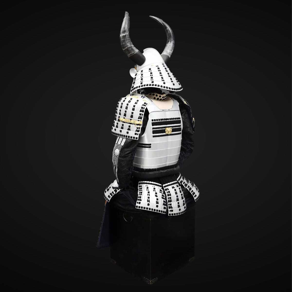 Handmade Life Size Yoroi,Silver Japanese Samurai Armor with Helmet ...