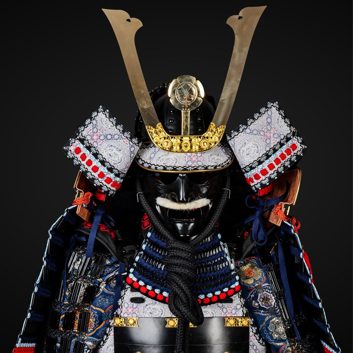 Handmade Life-Size Yoroi, Oda Clan Kachi Blue & Black Samurai Armor ...