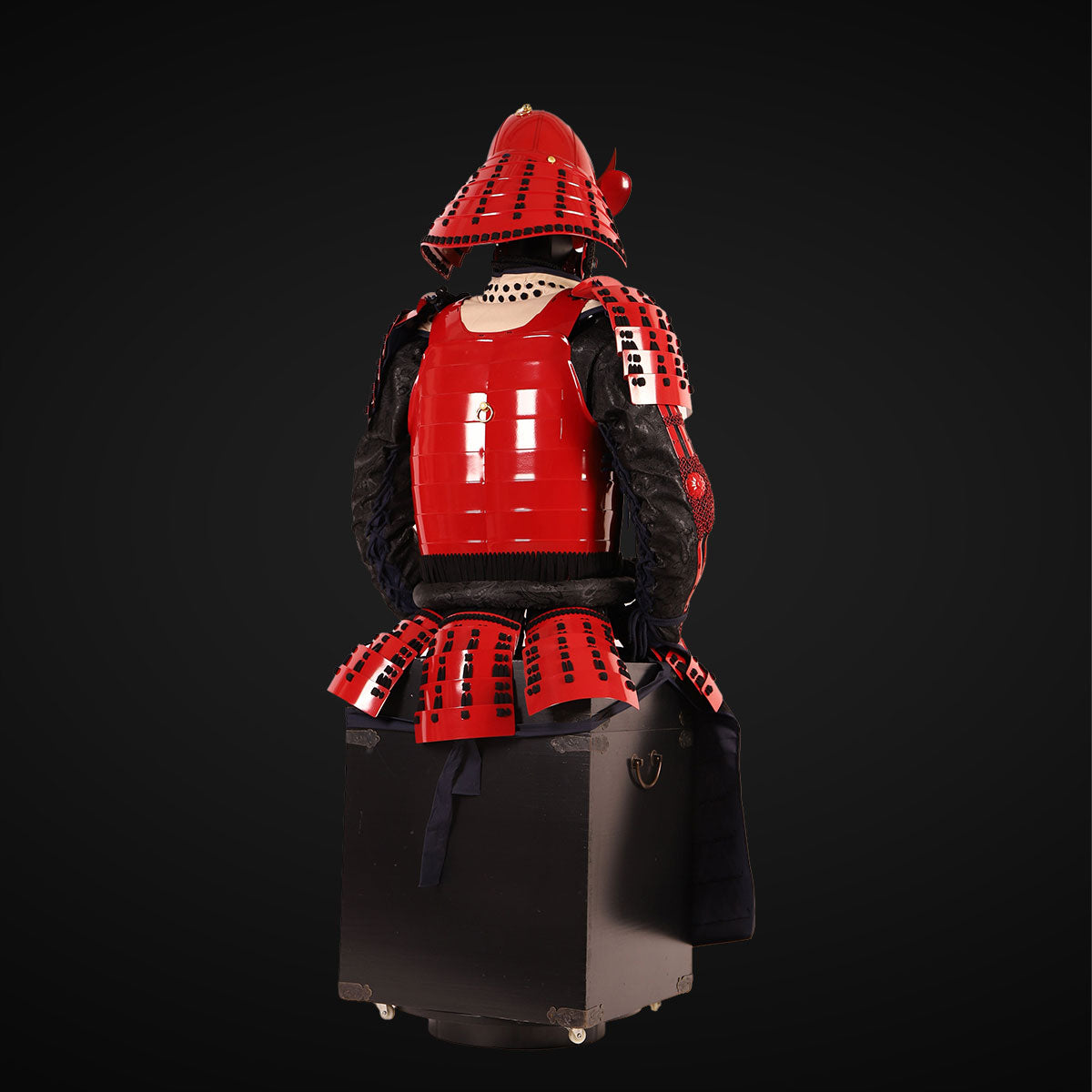 Handmade Takeda Clan Life-Size Yoroi,Japanese Samurai Armor with Red S ...