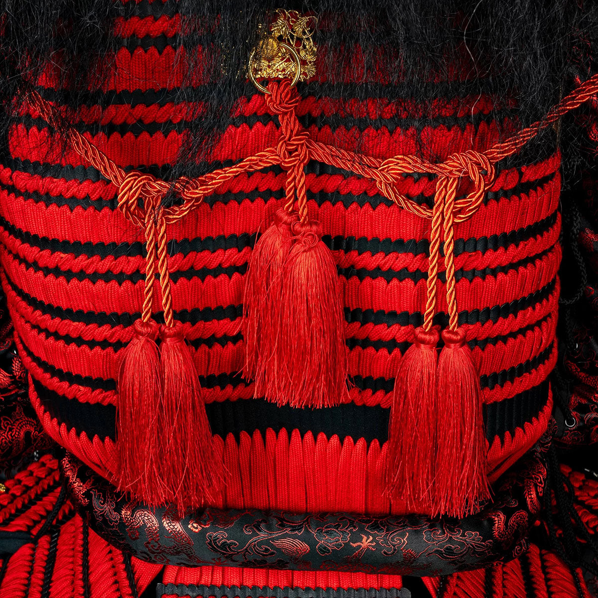 Handmade Kachi Red & Black Oda Clan Samurai Armor, Life Size Yoroi ...