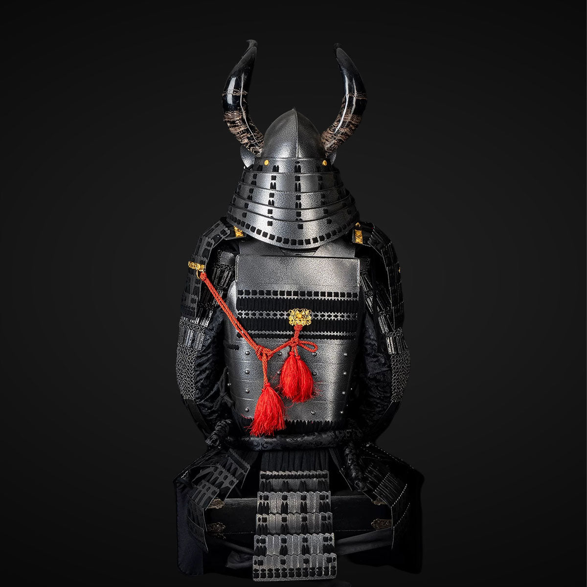 Handmade Life Size Sanada Nobuyuki Clan Japanese Samurai Armor, Black ...