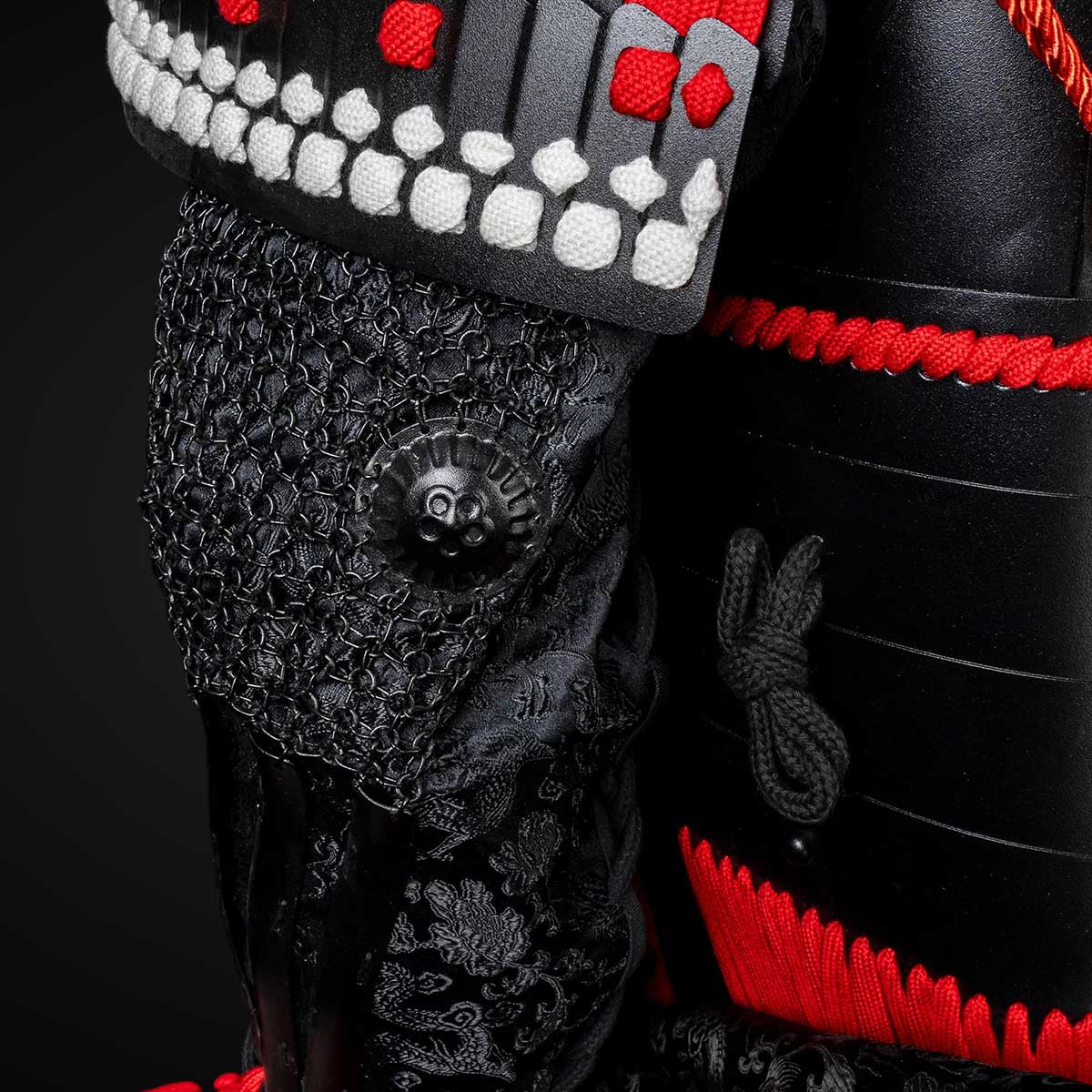 Handmade Black and Red Japanese Samurai Armor Set - Life-Size Yoroi ...
