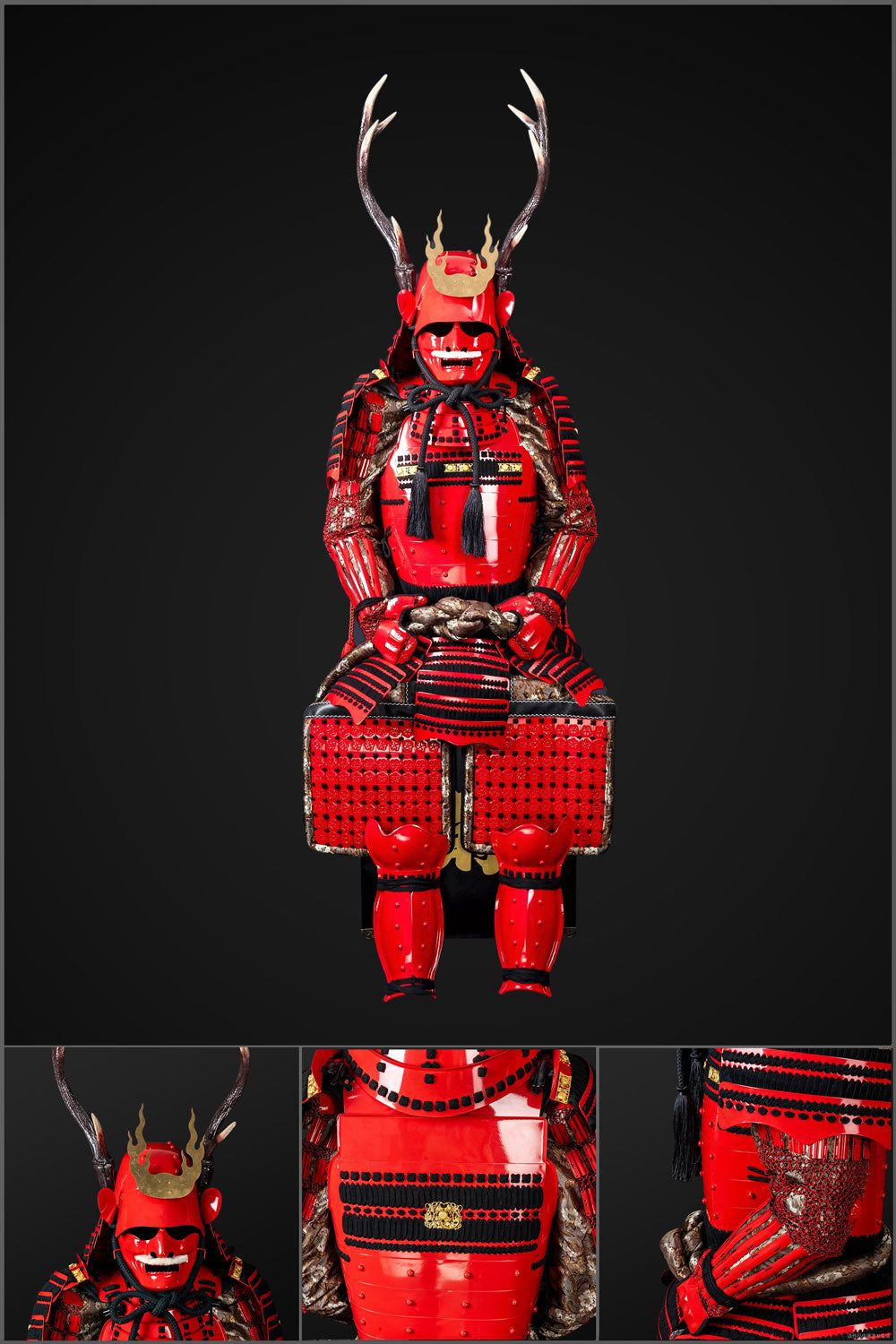 Handmade Life-Size Masamune Date Samurai Armor Authentic Japanese Yoro ...