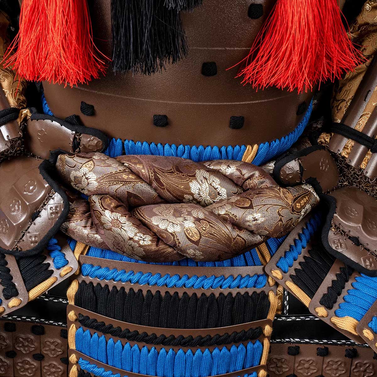 Handmade Life-Size Oda Clan Kachi Samurai Armor – Brown & Golden Yoroi ...