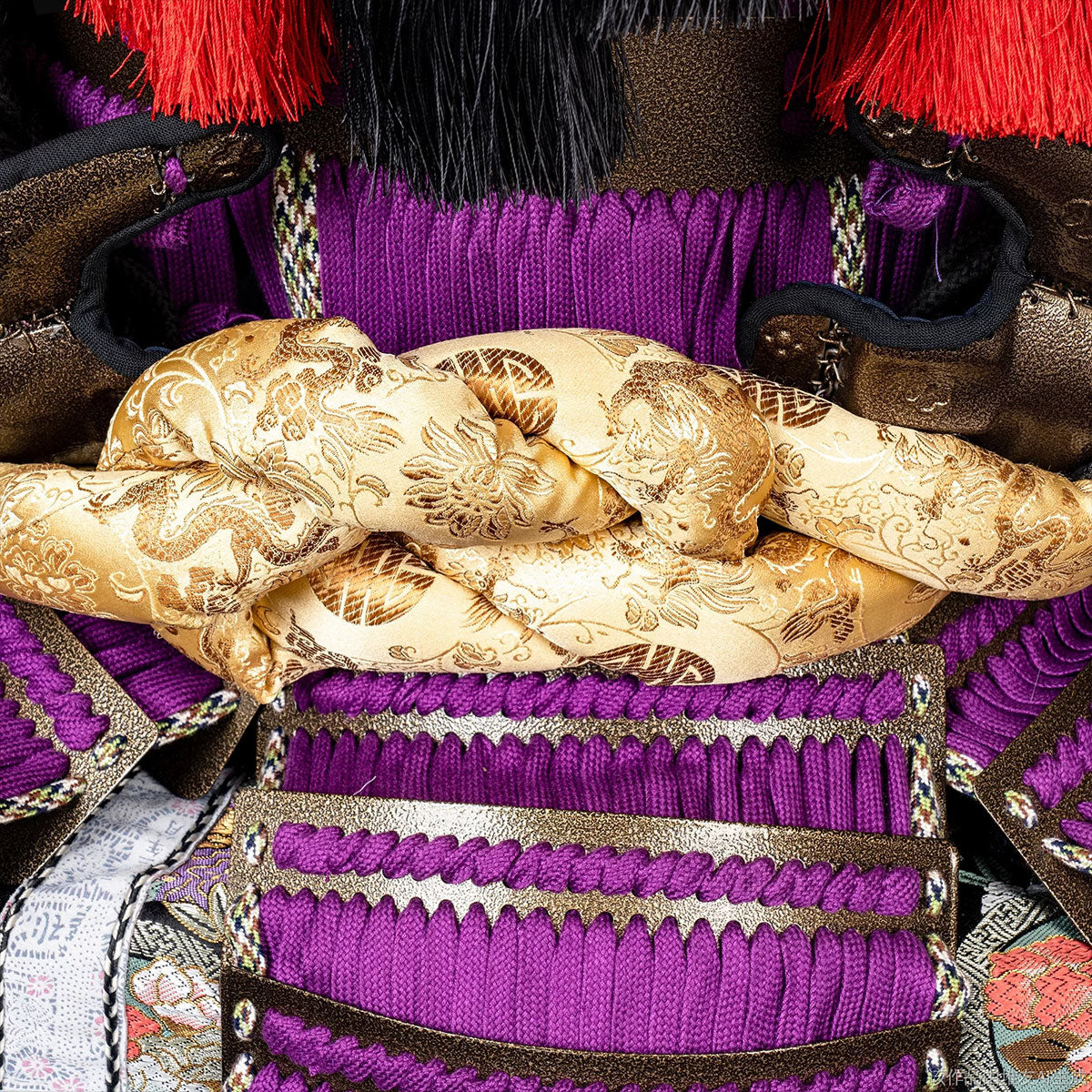 Handmade Life-Size Yoroi,Oda Clan Kachi Brown & Purple Samurai Armor ...