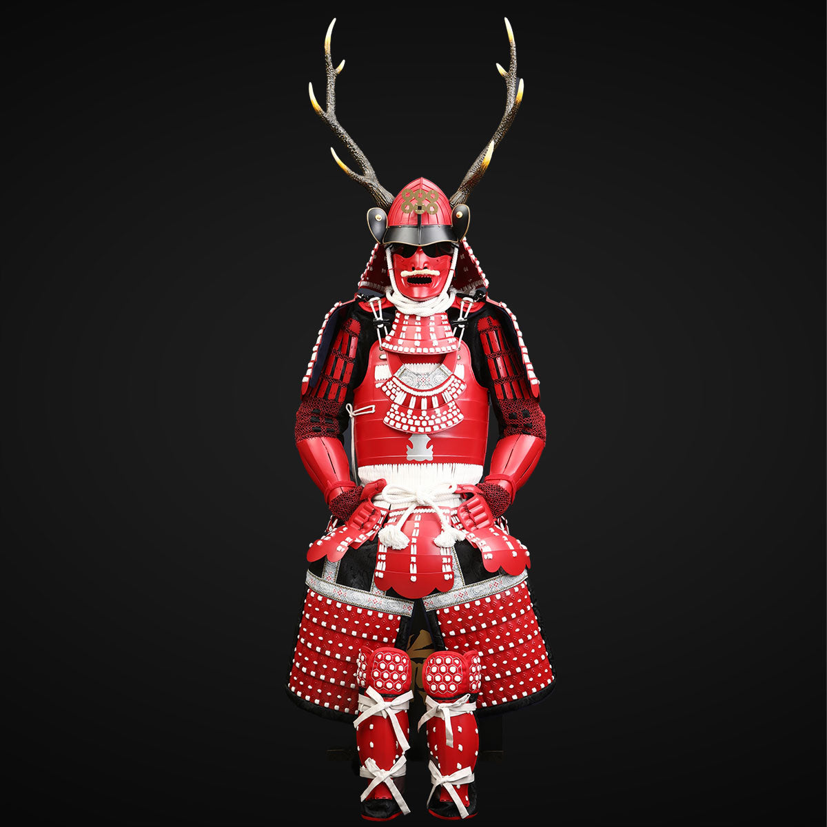 Handmade Life Size Japanese Yoroi,Red Samurai Armor for Sanada Yukimur ...