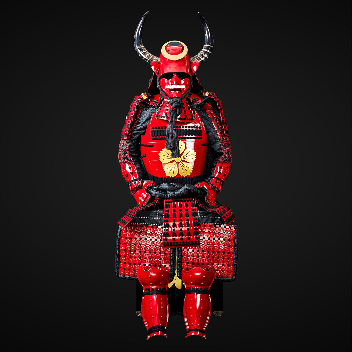 Handmade Life-Size Sanada Nobuyuki Clan Samurai Armor – Red Yoroi ...