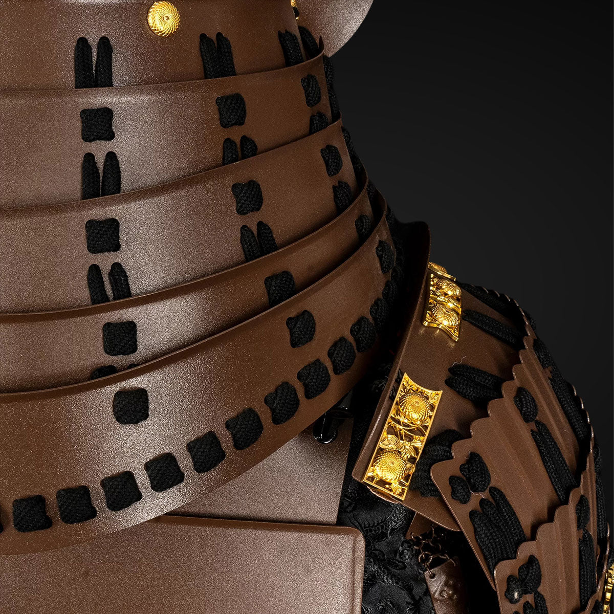 Handmade Life-Size Tokugawa Clan Samurai Armor – Brown Yoroi | COOLKATANA