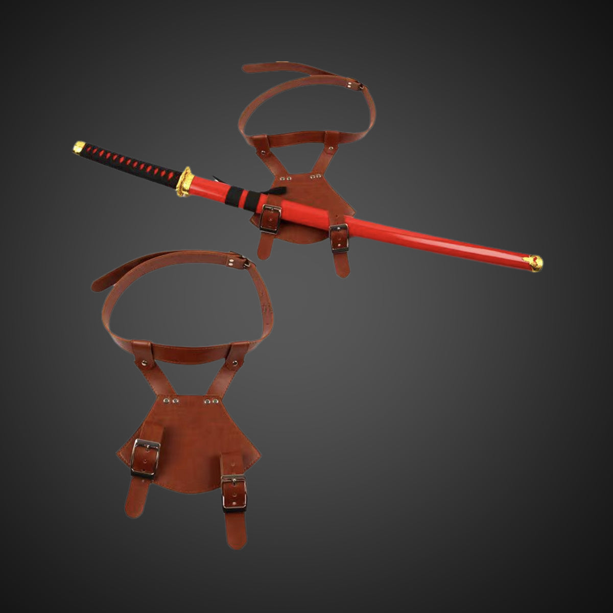 Katana Sword Holder | Belt & Shoulder Strap | Single, Double, Triple ...