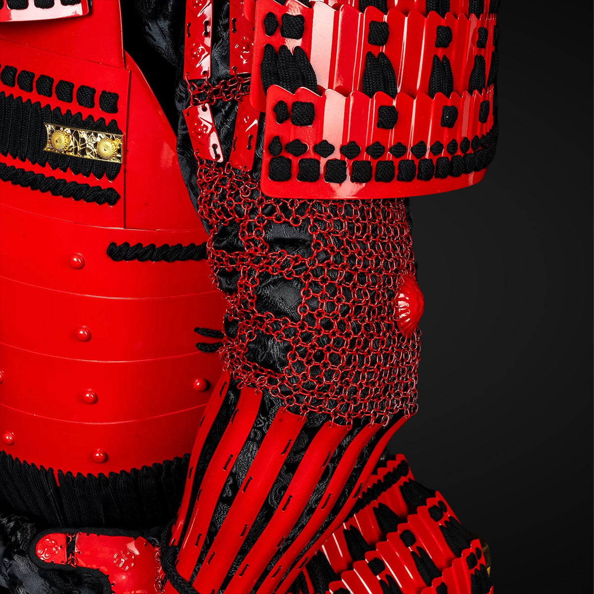 Handmade Tokugawa Clan Red Samurai Armor, Full-Size Yoroi, Japanese Wa ...