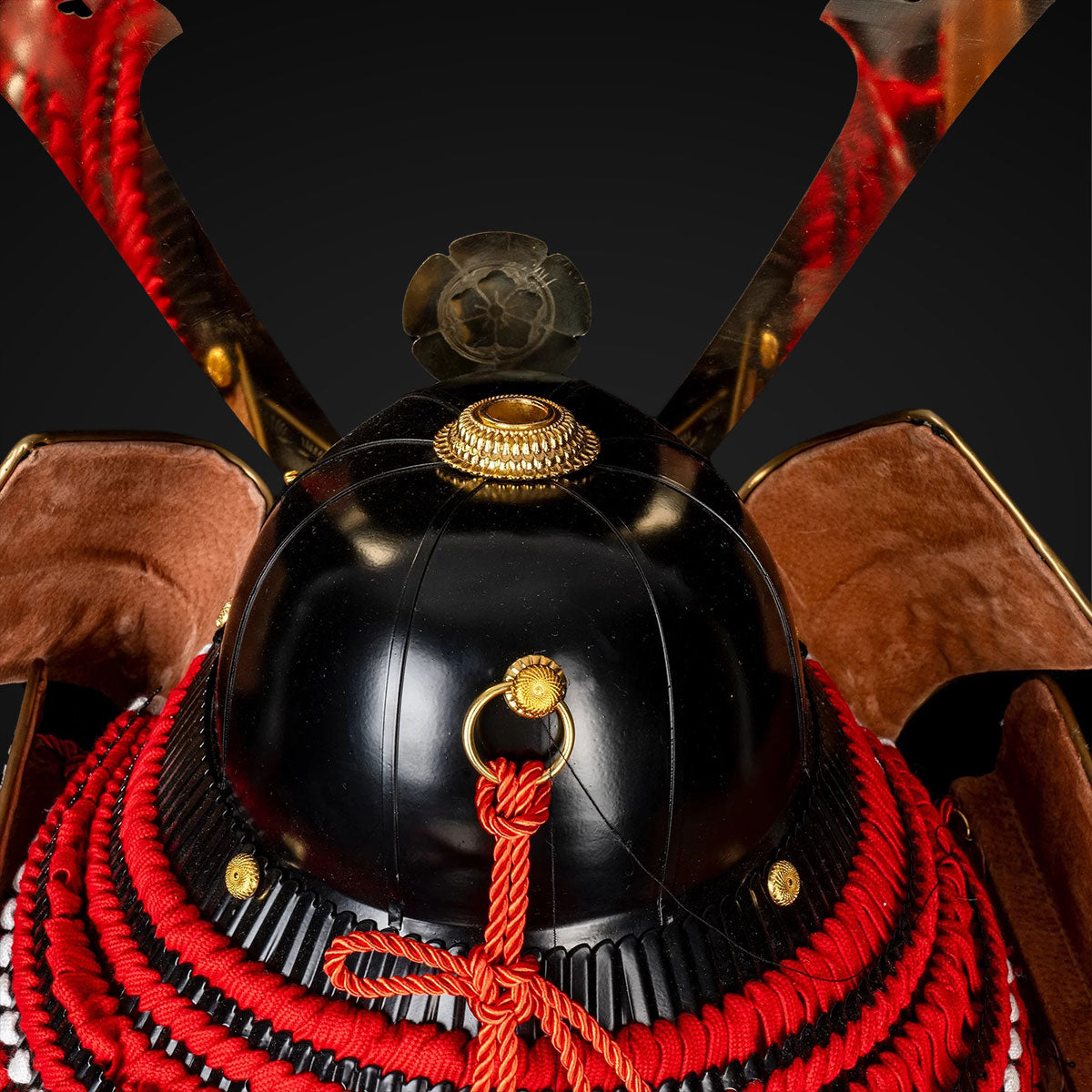 Handmade Life-Size Yoroi ,Oda Clan Kachi Brown & Red Samurai Armor ...