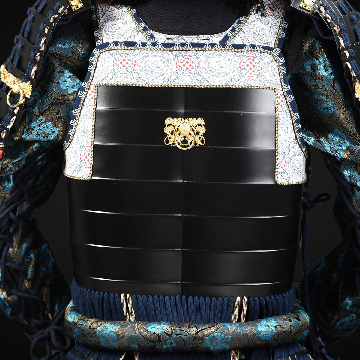 Handmade Tokugawa Clan Black,Blue Samurai Armor พร้อม Kuro Kuwagata Ka ...