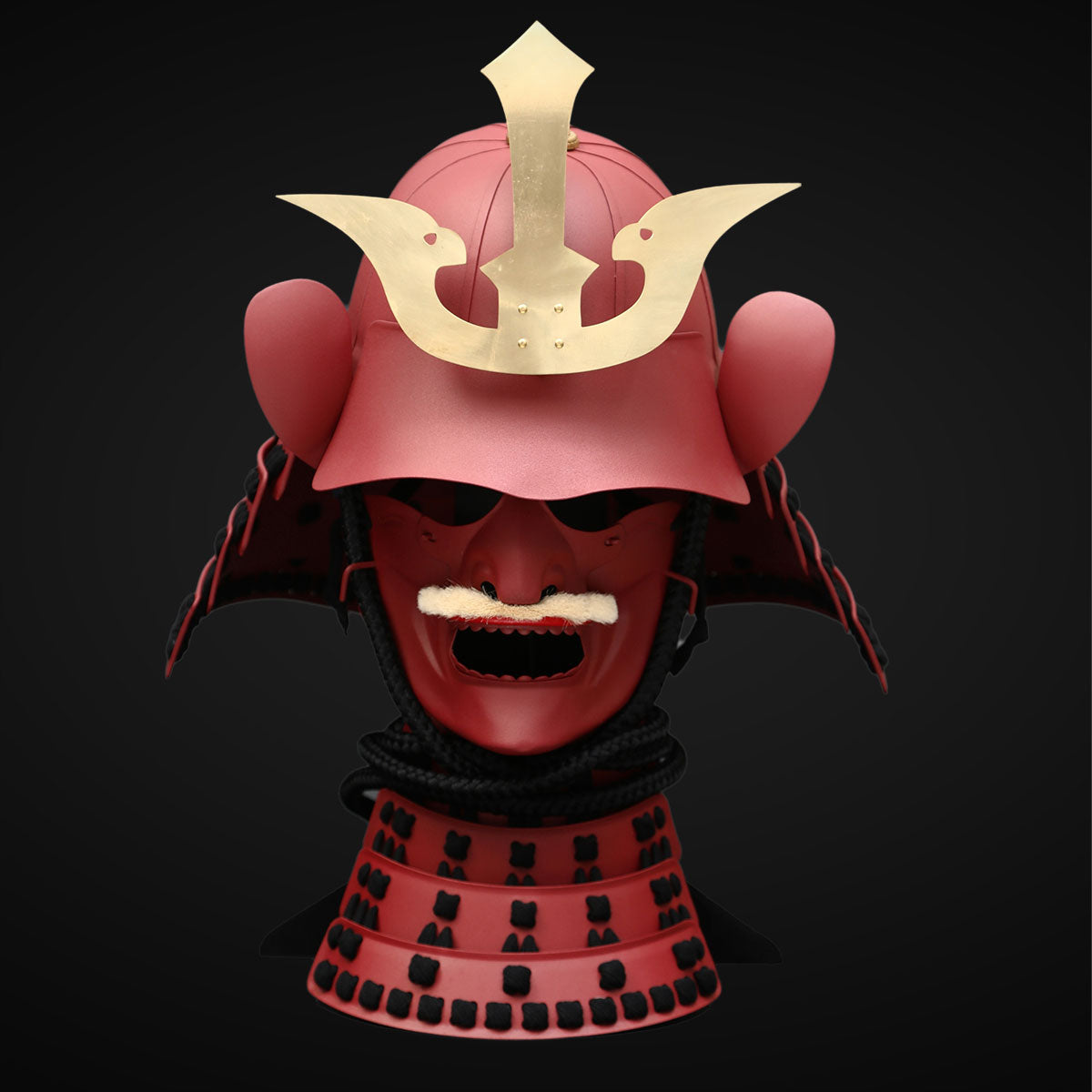 Handmade Life-Size Red Iyozane Japanese Samurai Armor Yoroi | COOLKATANA