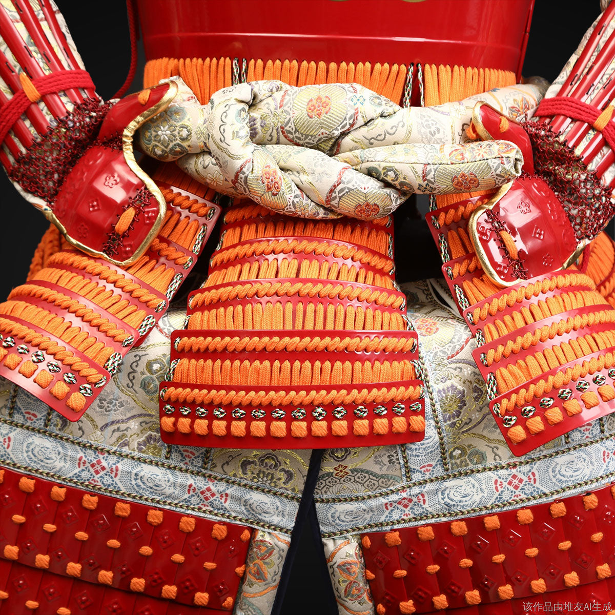 Handmade Life-Size Red Samurai Armor for Yukimura Sanada with Kuro Kuw ...