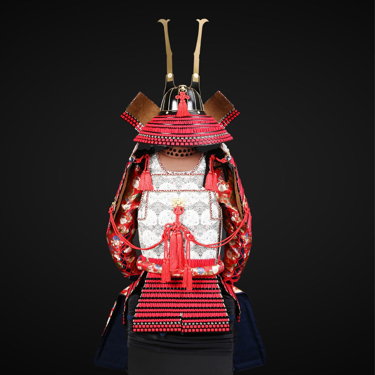 Handmade Life-Size Minamoto no Yoshitsune Samurai Armor, Yoroi with He ...