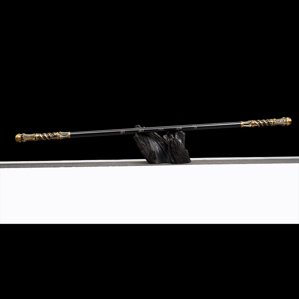 Ruyi Jingu Bang 148cm Replica Staff – Black Gold Monkey King Weapon ...