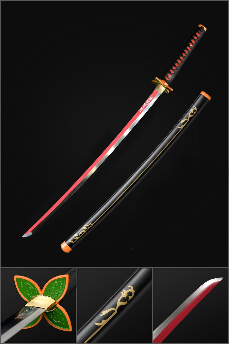 Demon Slayer Shinobu Kocho Katana - 1095 Steel, Black or Pink Blade ...