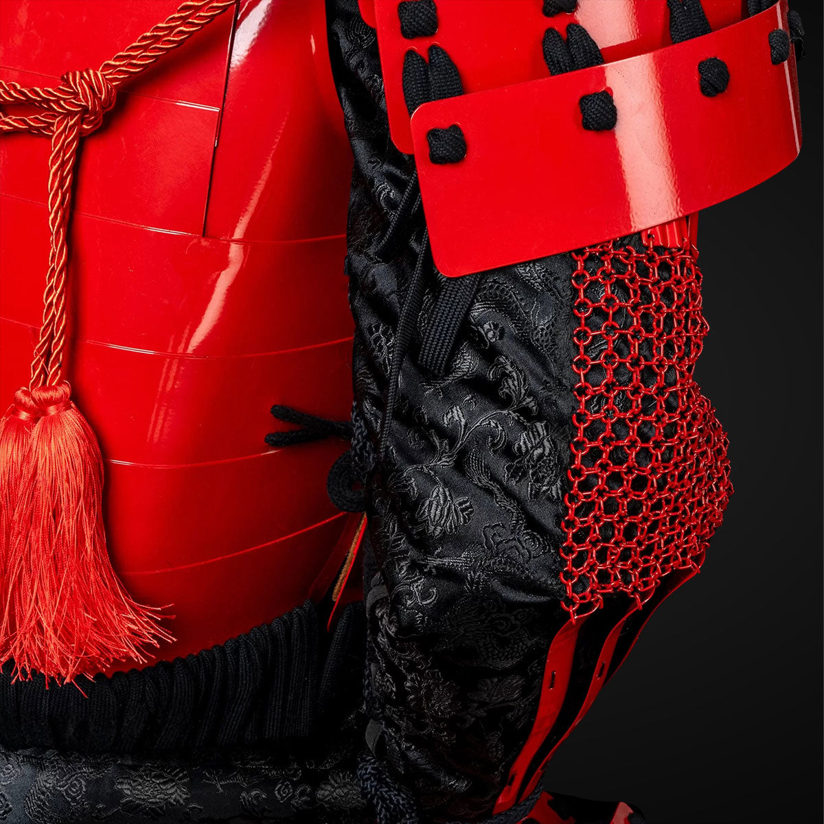 Handmade Red Masamune Date Japanese Samurai Armor,Life-Size Yoroi with ...