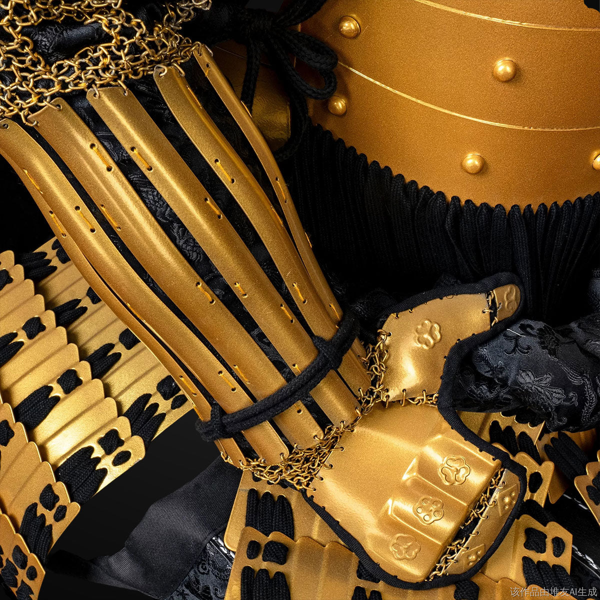 Handmade Life Sized Golden Japanese Samurai Armor Yoroi and Custom Fit ...