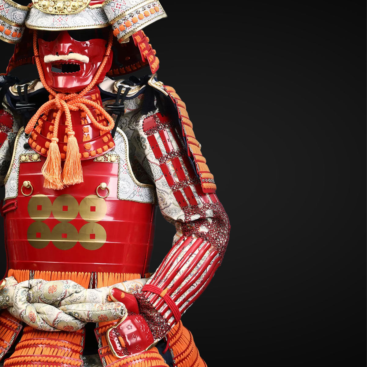 Handmade Life-Size Red Samurai Armor for Yukimura Sanada with Kuro Kuw ...