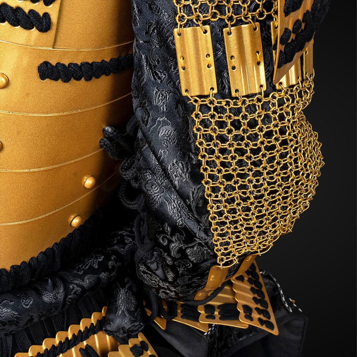 Handmade Life Sized Golden Japanese Samurai Armor Yoroi and Custom Fit ...