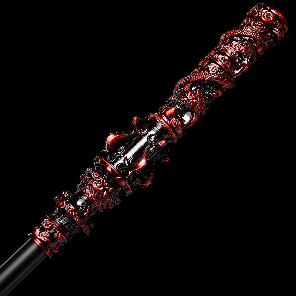 Black Myth Wukong black red Alloy Ruyi Jingu Bang Staff Replica – 180cm ...