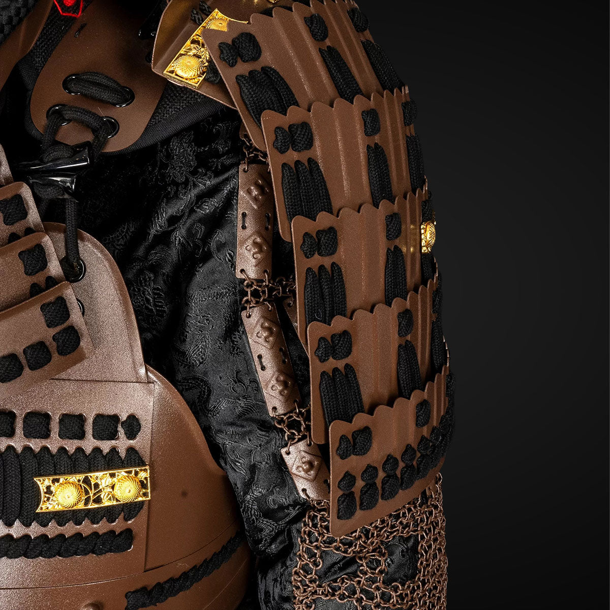 Handmade Life-Size Tokugawa Clan Samurai Armor – Brown Yoroi | COOLKATANA