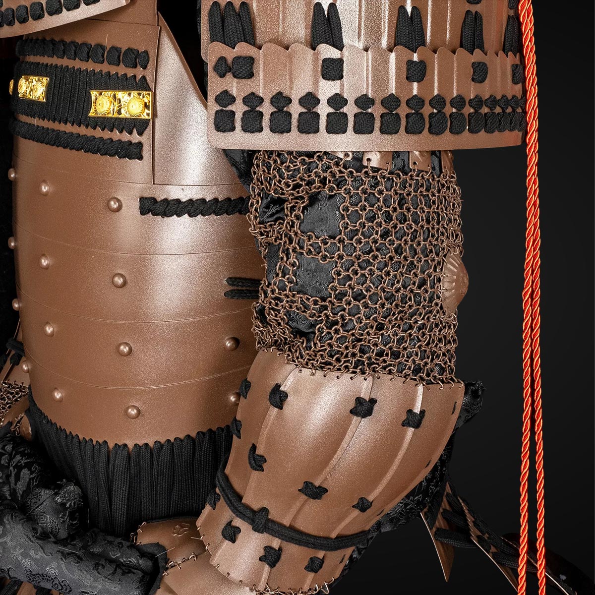 Handmade Life-Size Tokugawa Clan Samurai Armor – Brown Yoroi | COOLKATANA