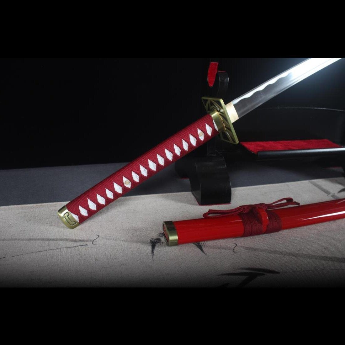 Bleach Abarai Katana Zabimaru Zanpakuto 1060 Steel Full Tang for Sale ...