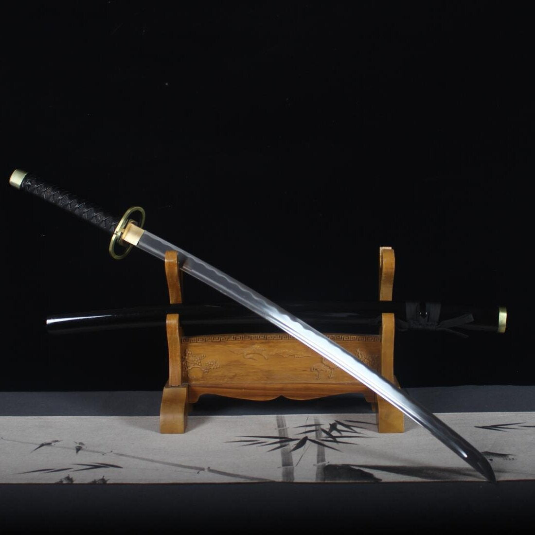 Handmade Bleach Anime Gin Sword Ichimaru Kamishiniyali Zanpakutou 1060 ...
