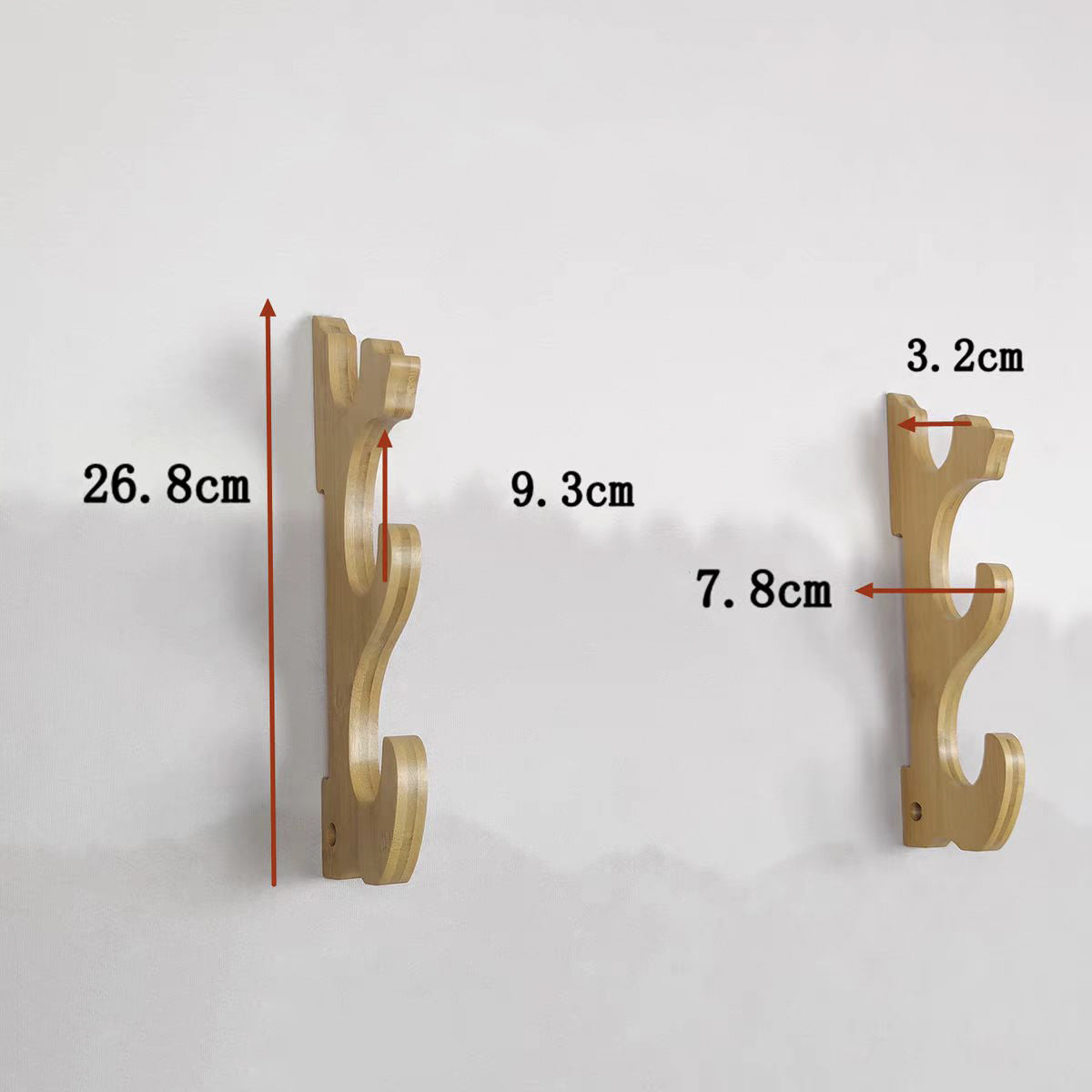 Wall-Mounted Sword Stand | Single, Double, Triple Tier | Black, Nanmu ...