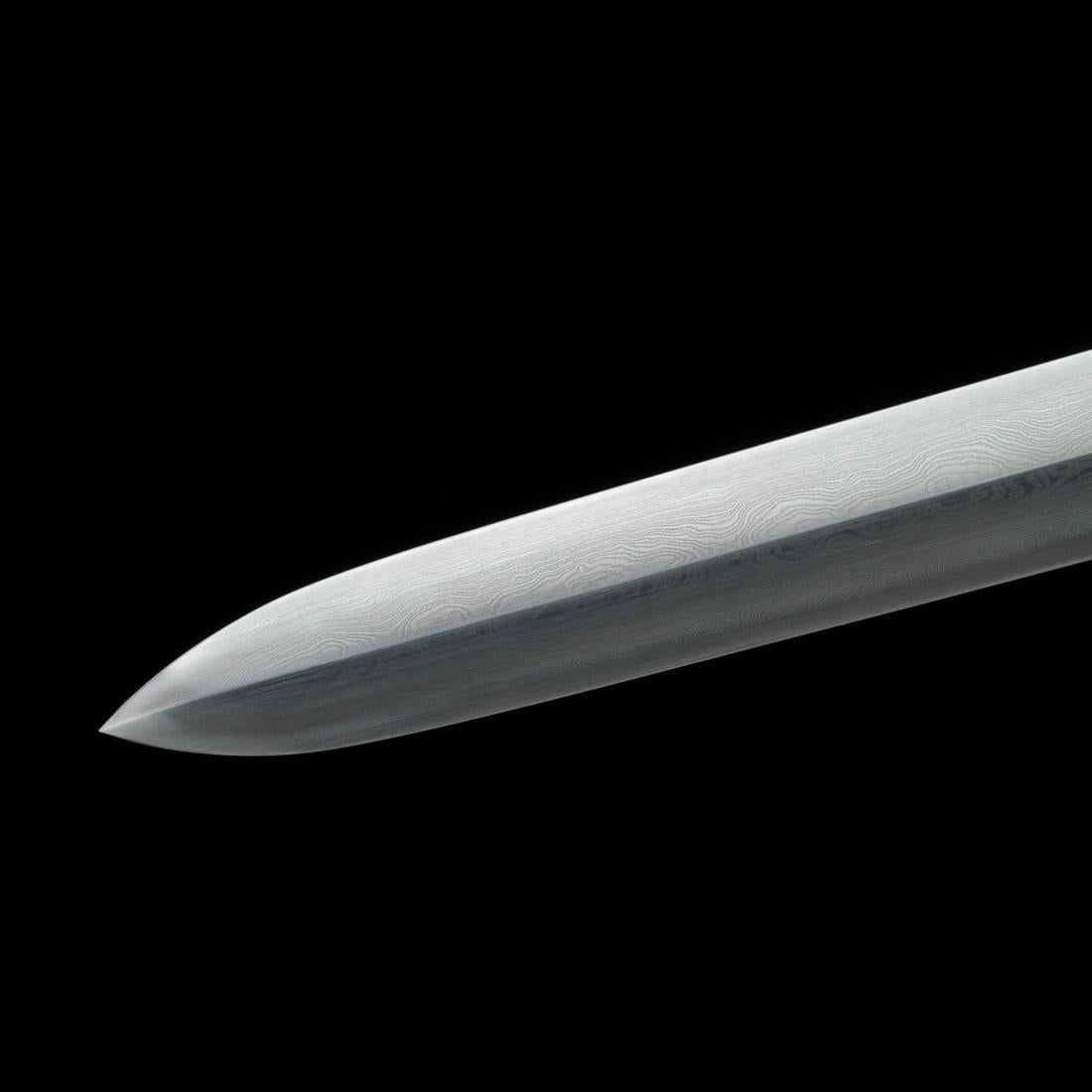 Handmade Chinese Sword Yin Yang Eight Immortals Jian Folding Steel Ebo ...