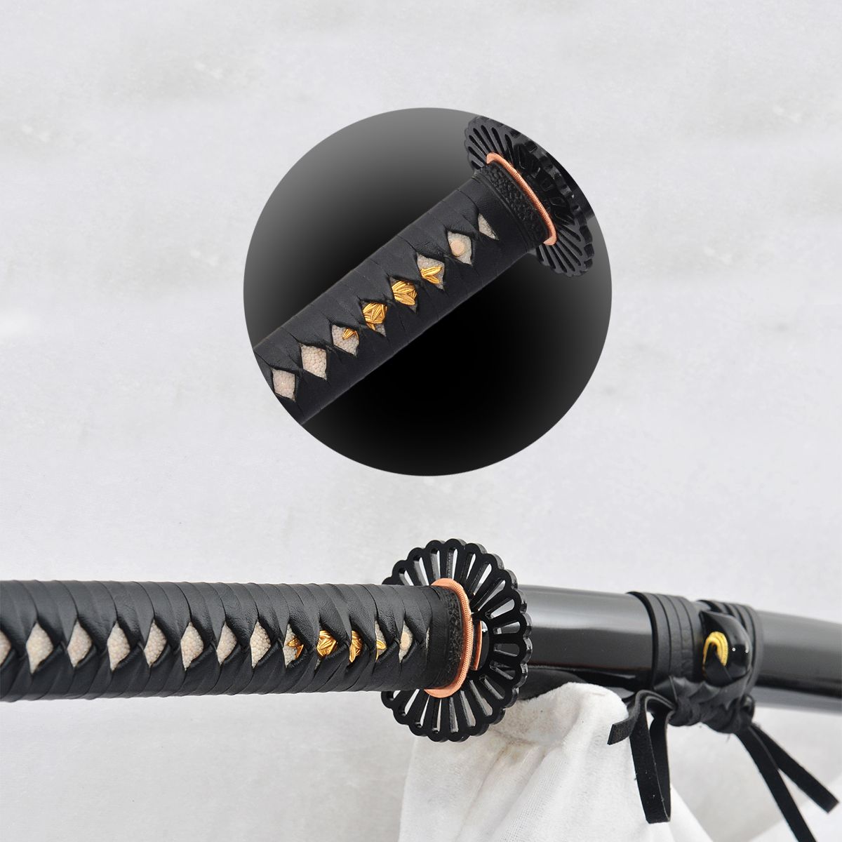 Hand Forged 55inch Nodachi Japanese Samurai Long Sword Combined Materi ...